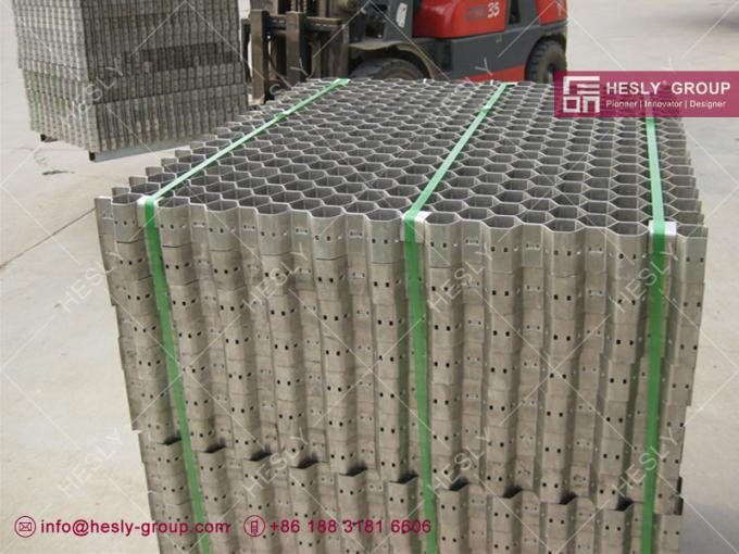 304H Stainless Steel Hexmesh with lances | 1" depth X 14gauge | China ...