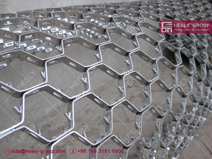 253MA | Hexagonal Mesh Hex mesh | Strip thickness 1.8mm| 20mm strip ...