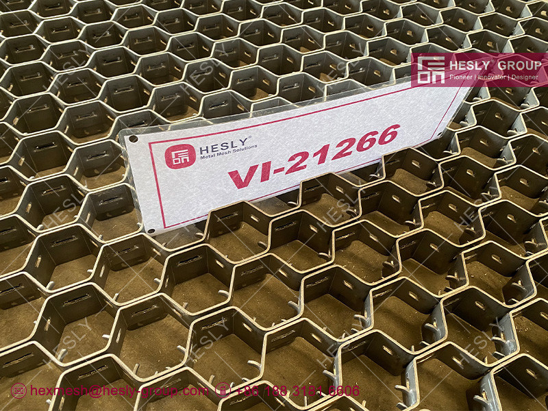 HESLY Hexmesh for Refractory flue gas lines | 45mm depth | 14ga ...