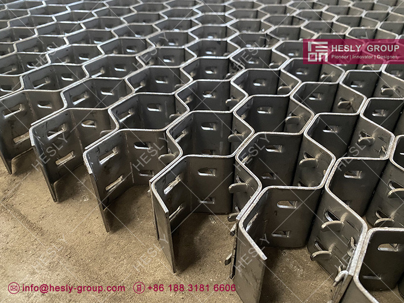 321 stainless steel hexmetal | Double Clench Bonding | 14gaX2"X2 ...